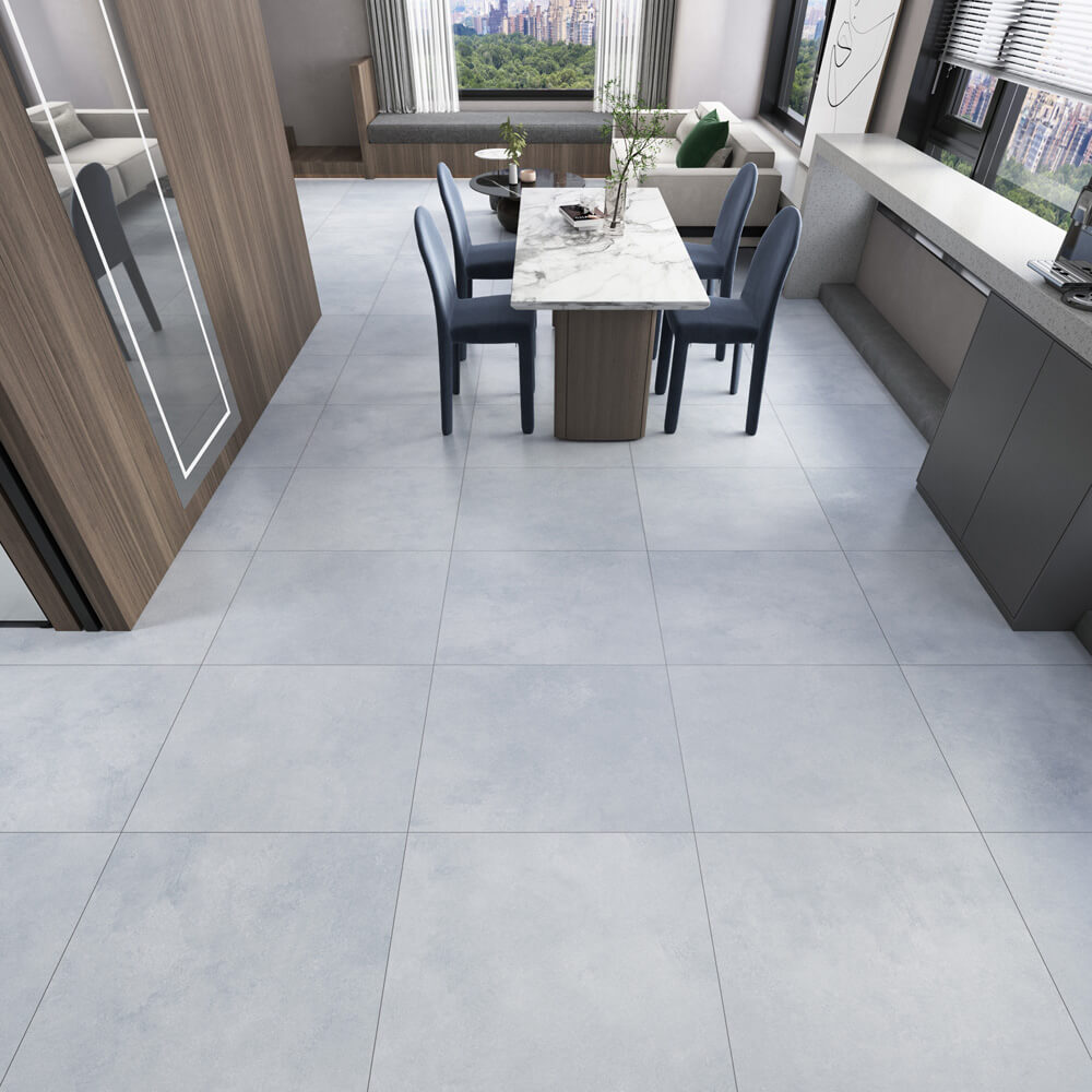 600x600mm 24''x24'' Light Grey Matt Floor Tiles For Living Room - Oya ...