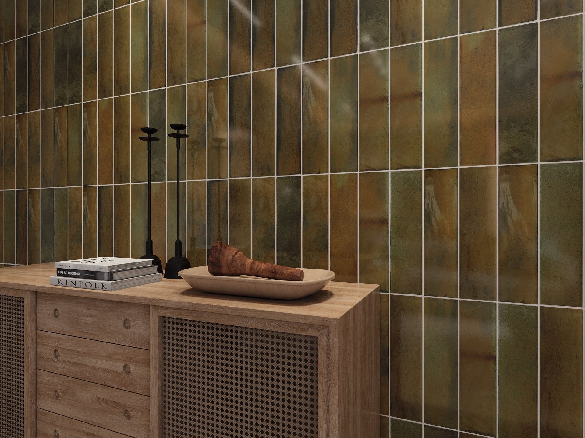 3x12 75x300mm Olivine Kitchen Wall Tiles - Oya Tile, Professional ...